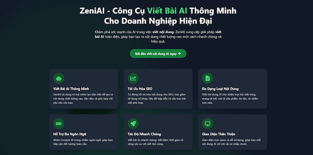 Trang Chủ ZeniAI | ZeniAI 2024
